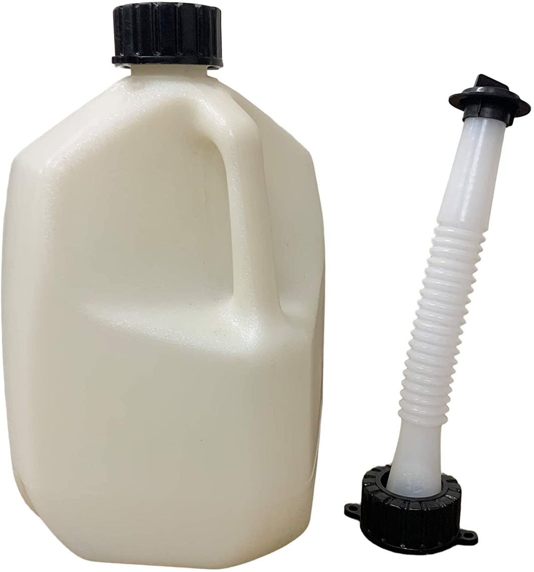 1-Gallon BPA-Free Plastic Utility Jug With Flexible Nozzle